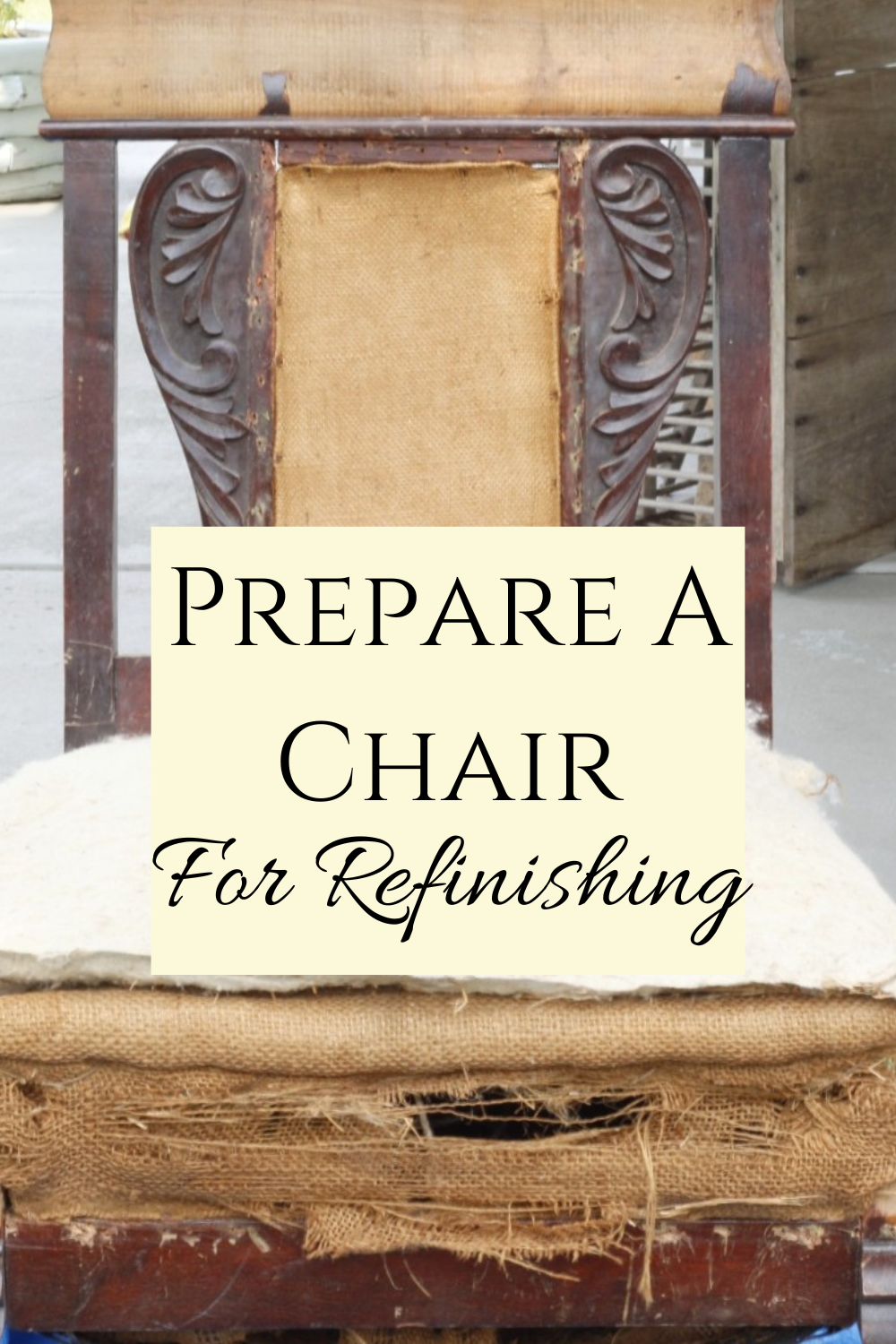 How To Prepare A Chair To Be Refinished - therosemarywreath